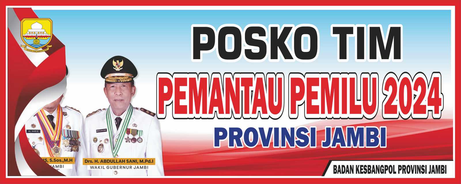 SPANDUK POSKO TIM PEMILU 2024 PROVINSI JAMBI