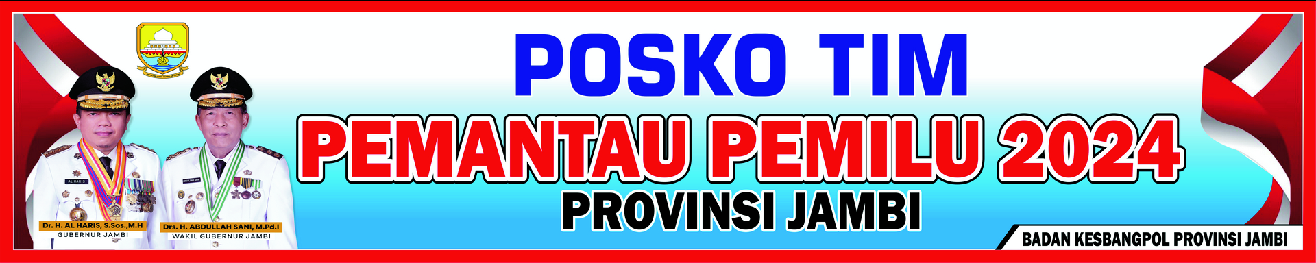 SPANDUK POSKO TIM PEMILU 2024 PROVINSI JAMBI